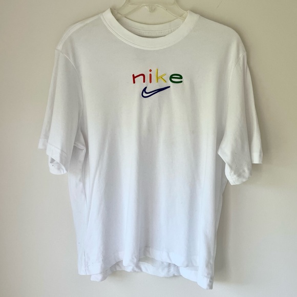 Nike | Tops | Nike Womens Drifit Boxy Rainbow Training Tee | Poshmark